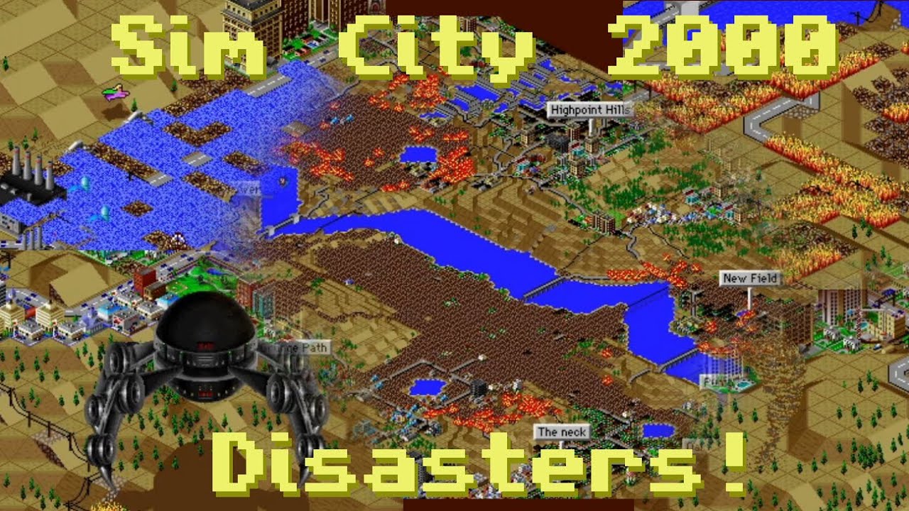 Sim City 2000 - Disaster Showcase - Amiga - YouTube