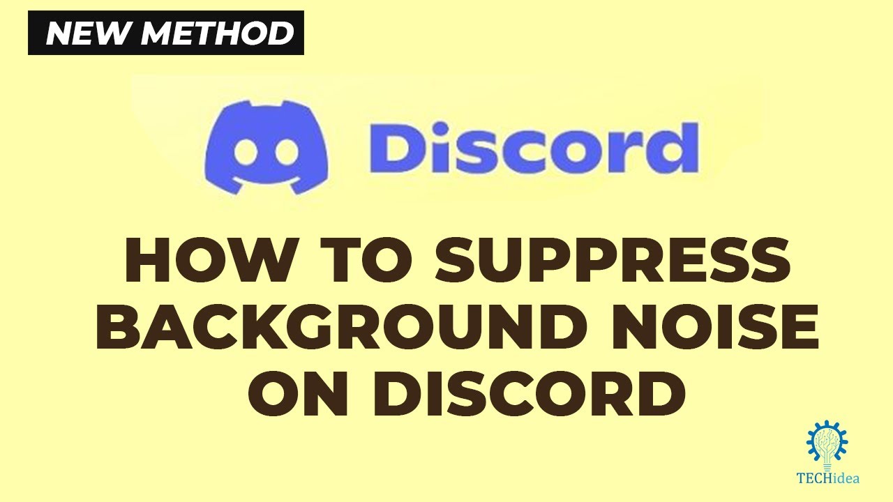 How to Suppress Background Noise on Discord 2024 [New Method] - YouTube