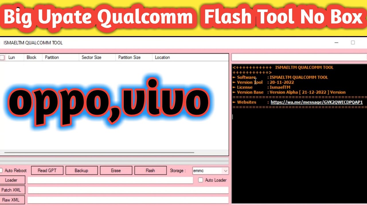Qualcomm flash Tool / oppo, vivo, xaiomi, etc Supported Phone - YouTube