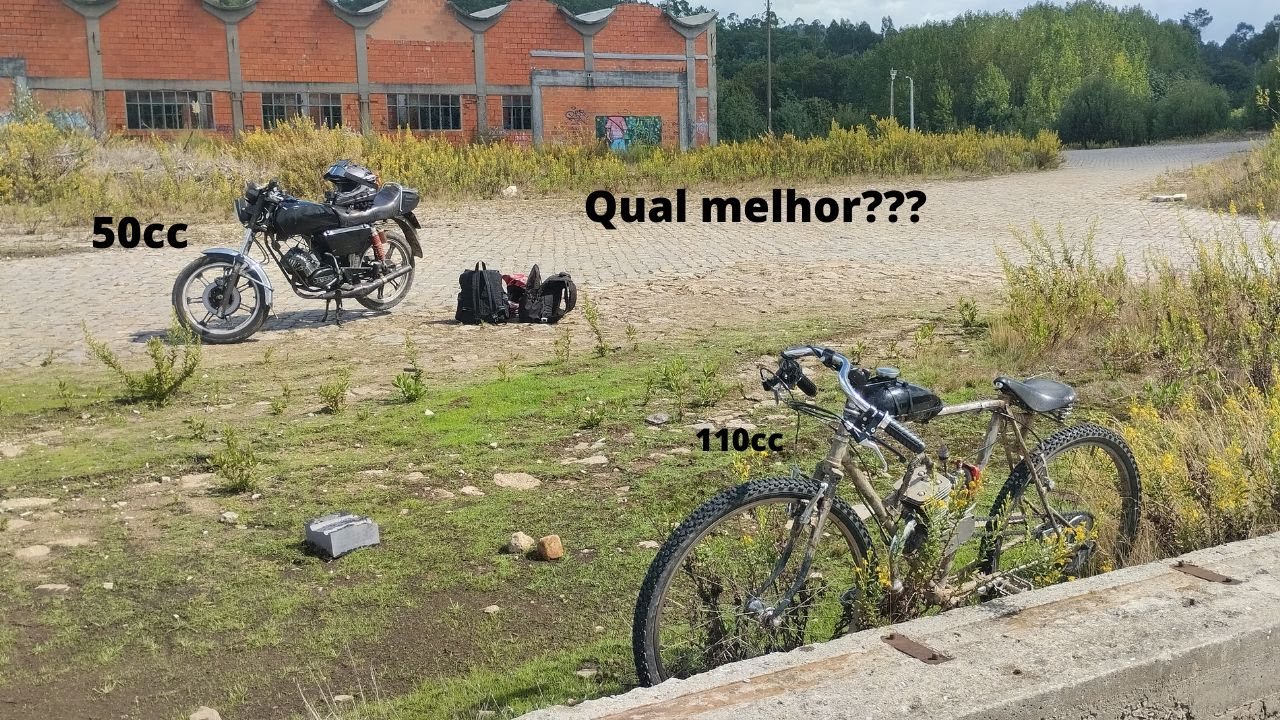 Bicicleta motorizada 110cc vs sachs 50cc Qual melhor?!? - YouTube