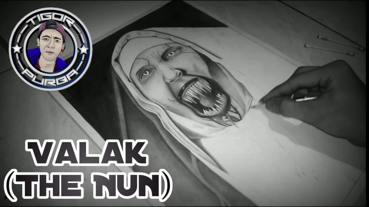 Drawing Valak The Nun - How to Draw ( Speed Drawing ) - YouTube