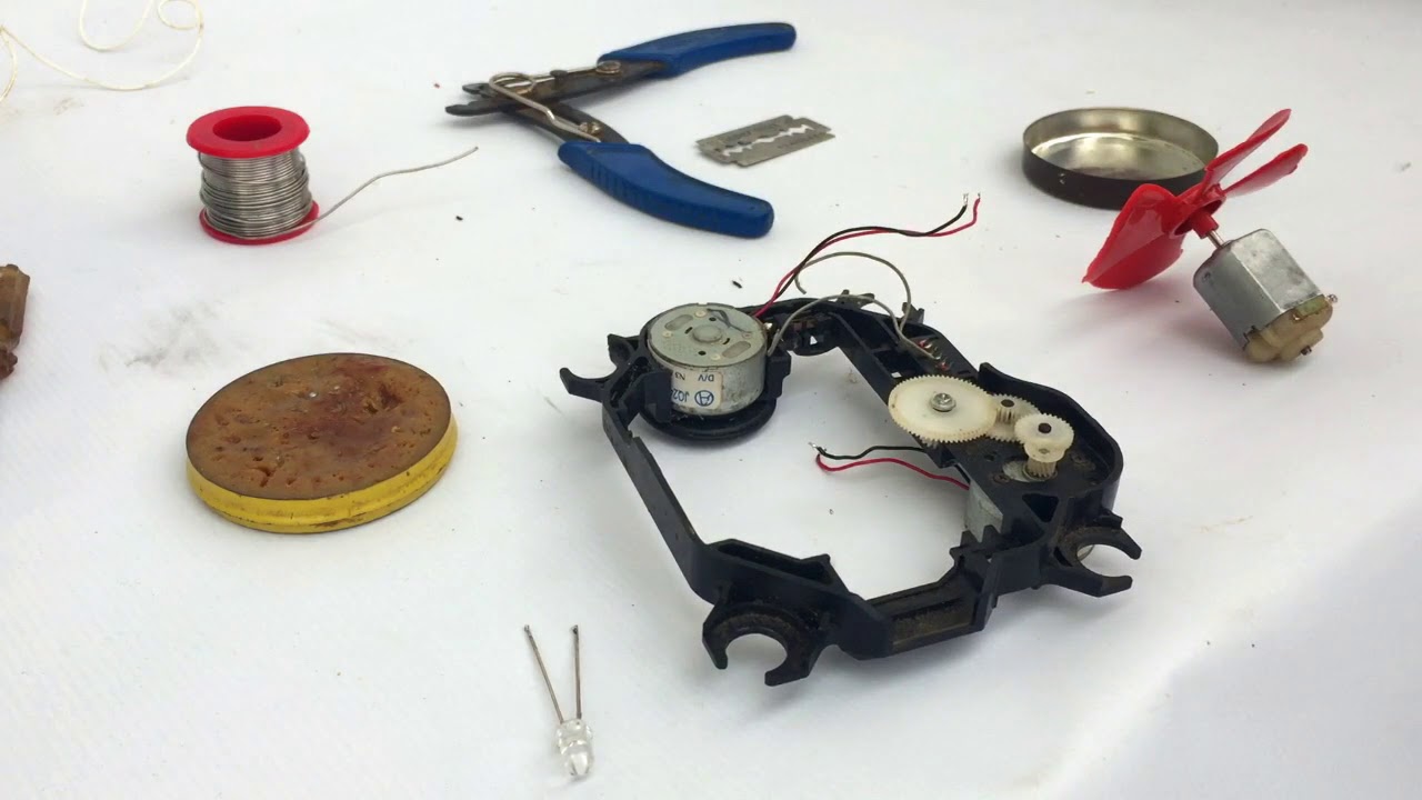How to Make DC Motor Generator using DVD Disc Tray | How to Make a Free ...