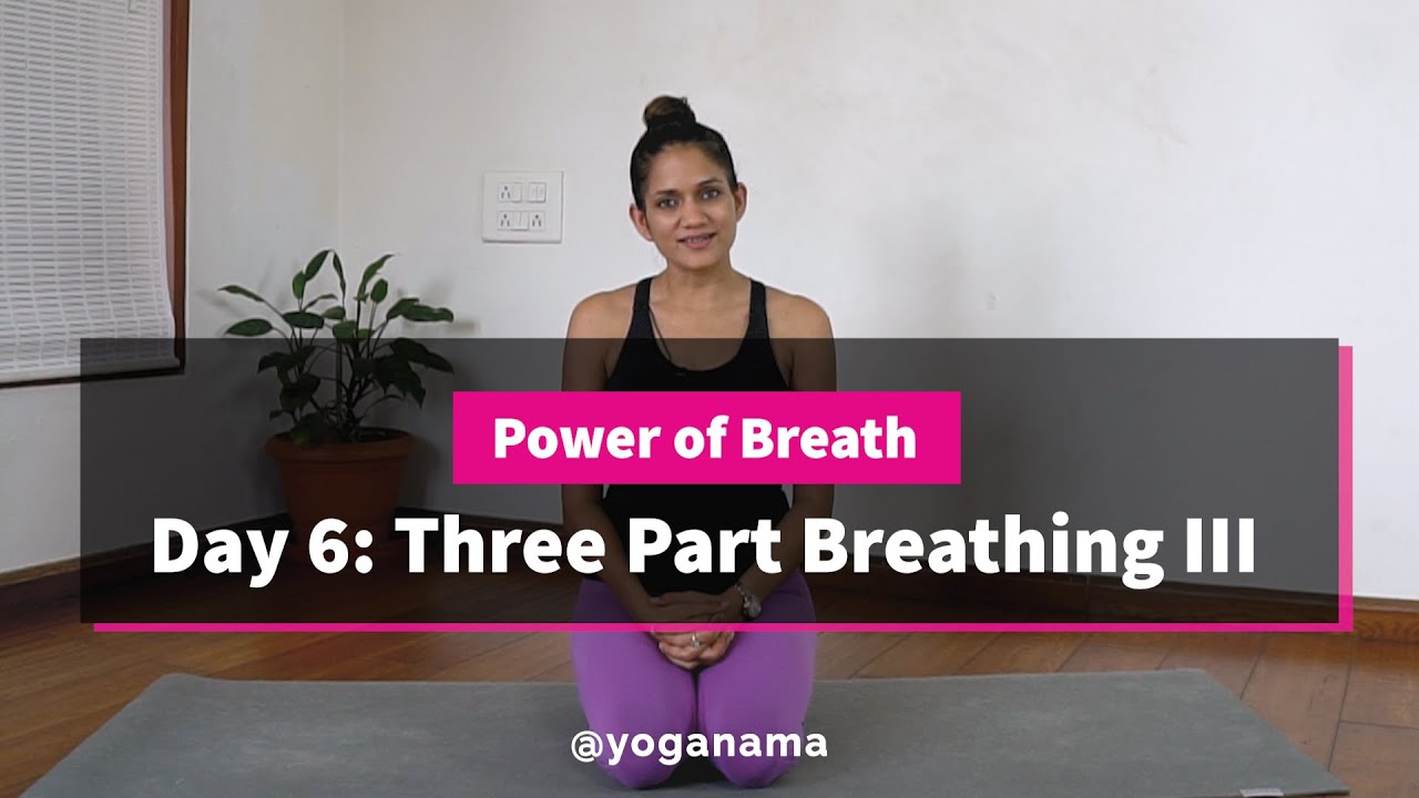 Pranayama Day 6 of 21 | Power of Breath: Three Part Breathing III - YouTube