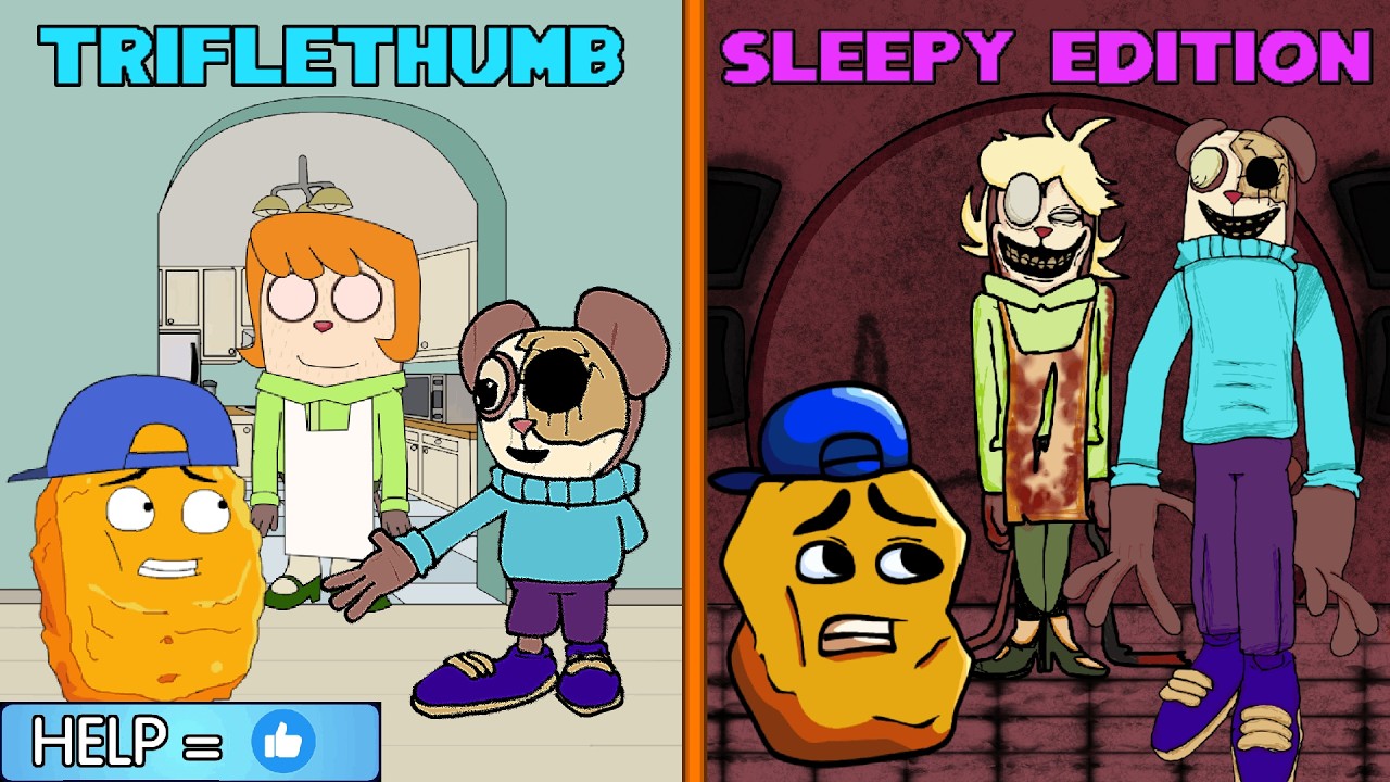 FNF: TRIFLETHUMB - Sleepy Edition // TwiddleFinger Mod Friday Night ...