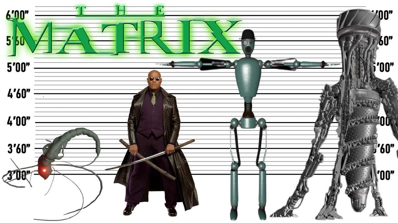 Matrix - Size Comparison | Biggest Characters of Matrix | Satisfying ...