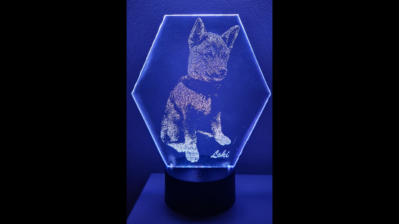 Loki 3D Night Light Acrylic Lamp LED - YouTube