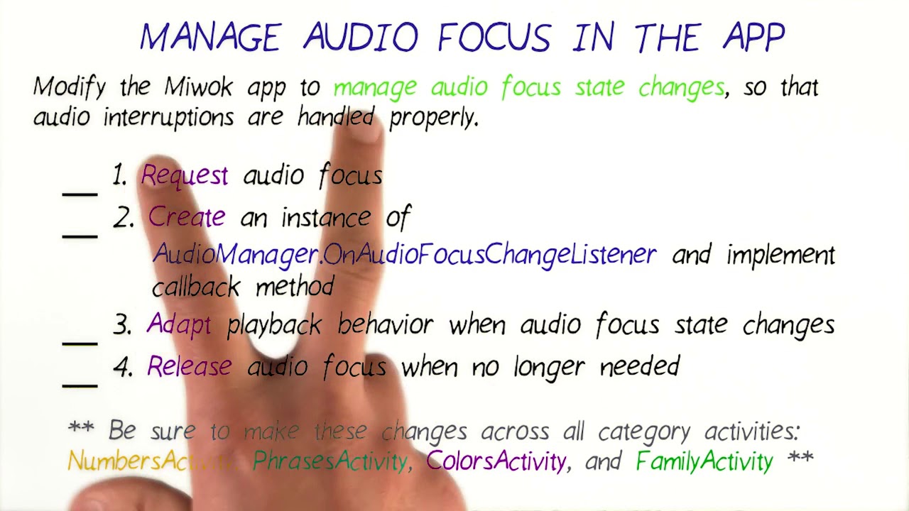 Manage Audio Focus in the App - YouTube