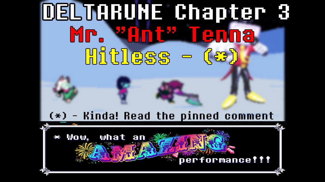 DELTARUNE Chapter 3 - Final Boss (Tenna) In One Damage Frame (Read ...