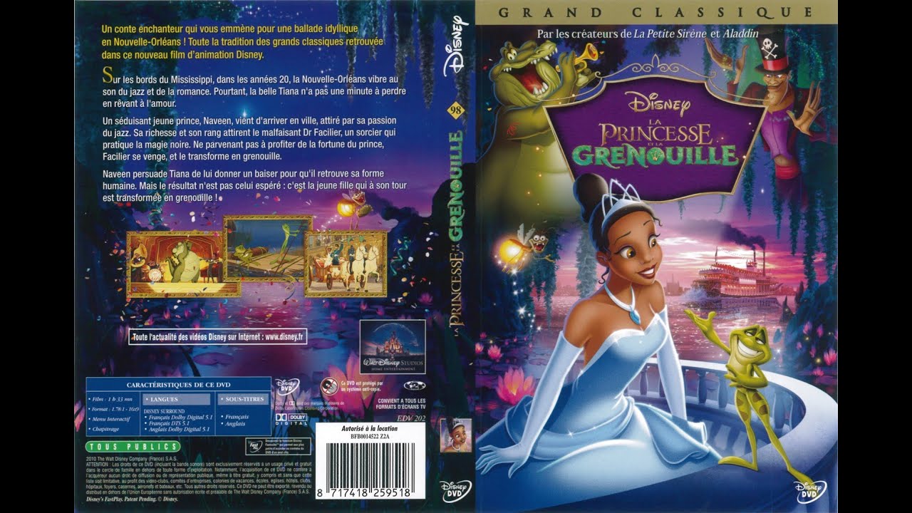 Debut et Fin de Dsiney's La Princesse et la Grenouille (Disney's ...