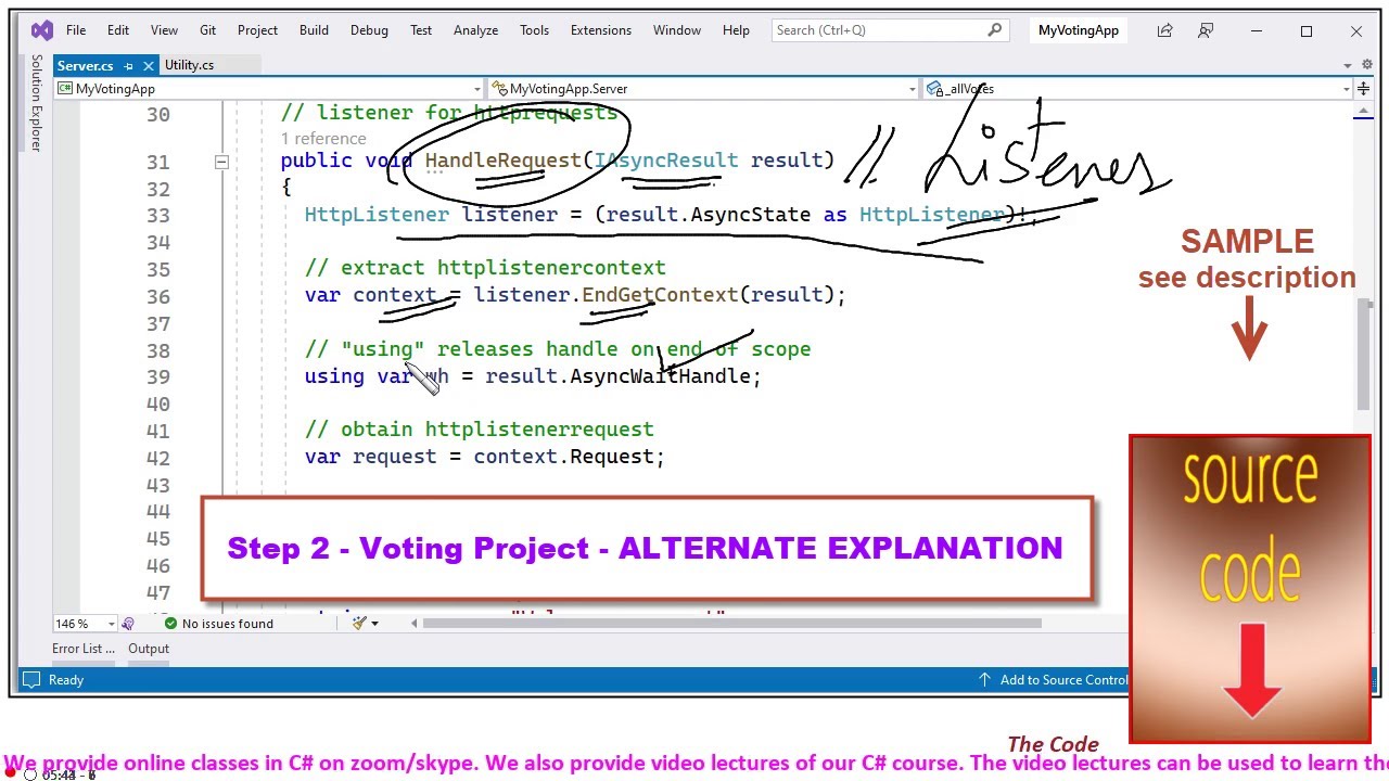 Step 2 - Alternate Explanation | C# Console Project on Voting App - YouTube
