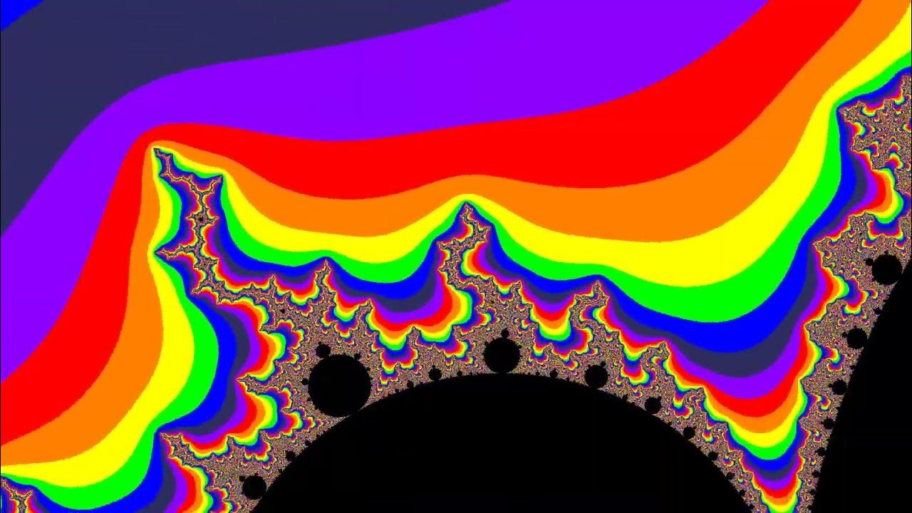 RAINBOW COLORS 6 - Mandelbrot Set Zoom Out - YouTube