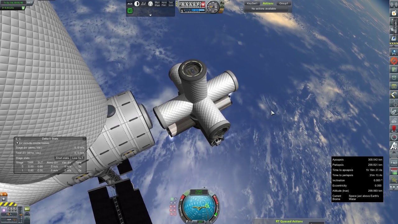 KSP RP-0 # 434 LEO Station Planning - Mars Base Drop Test ( Twitch Re ...