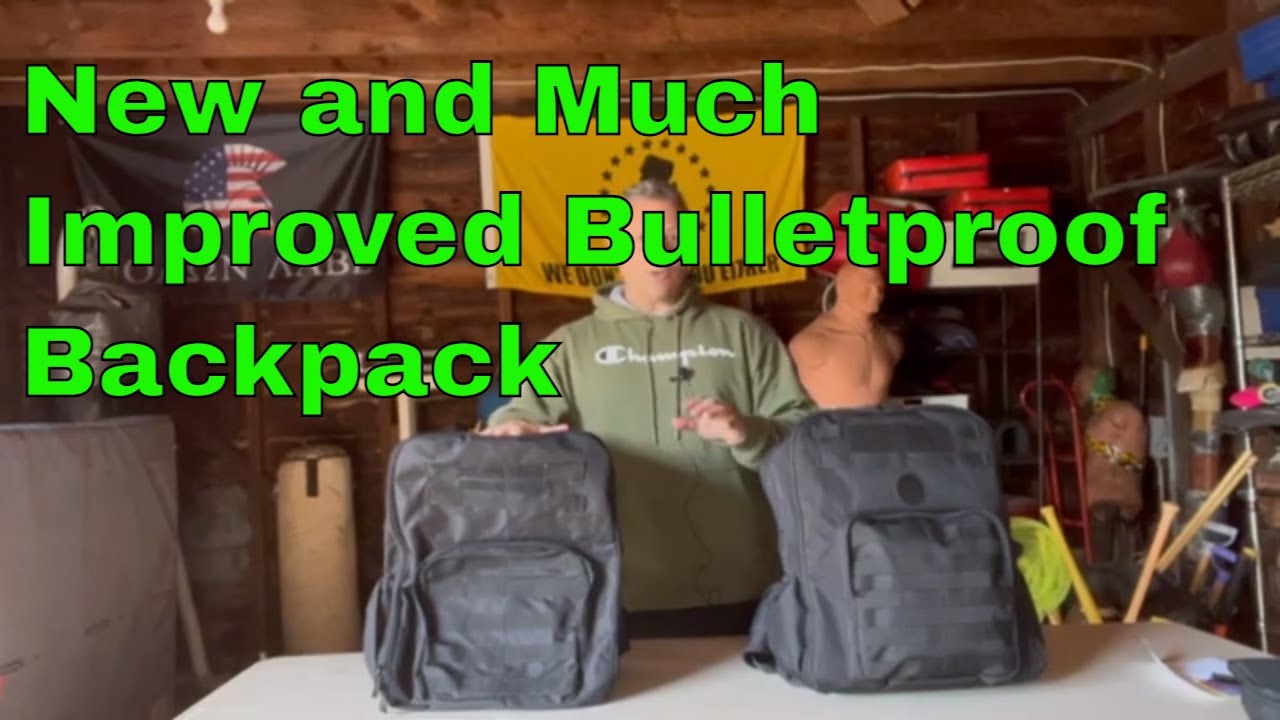 Bodyguard Bulletproof Backpack NEW and Improved Update - YouTube