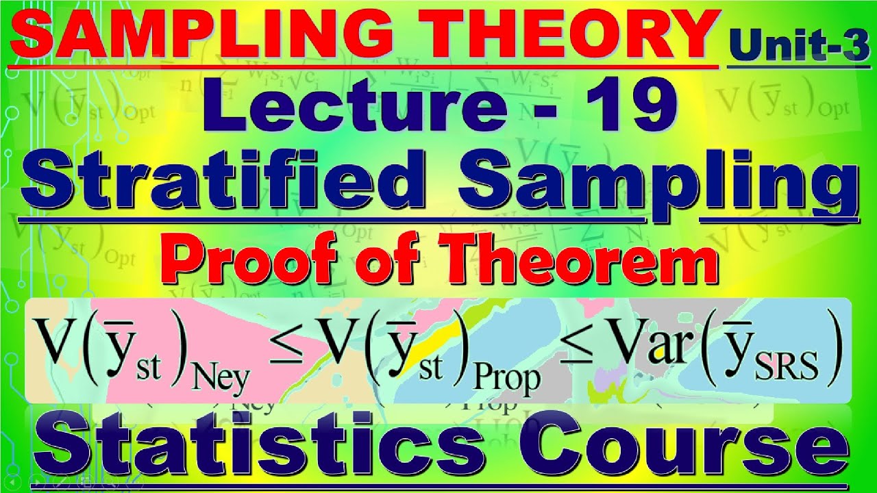 19. Comparison between Stratified Sampling and Simple Random Sampling ...