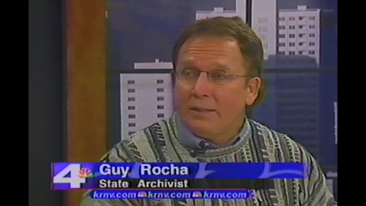 Nevada Newsmakers - Nov 26, 2003 - Guy Rocha, State Archivist - YouTube
