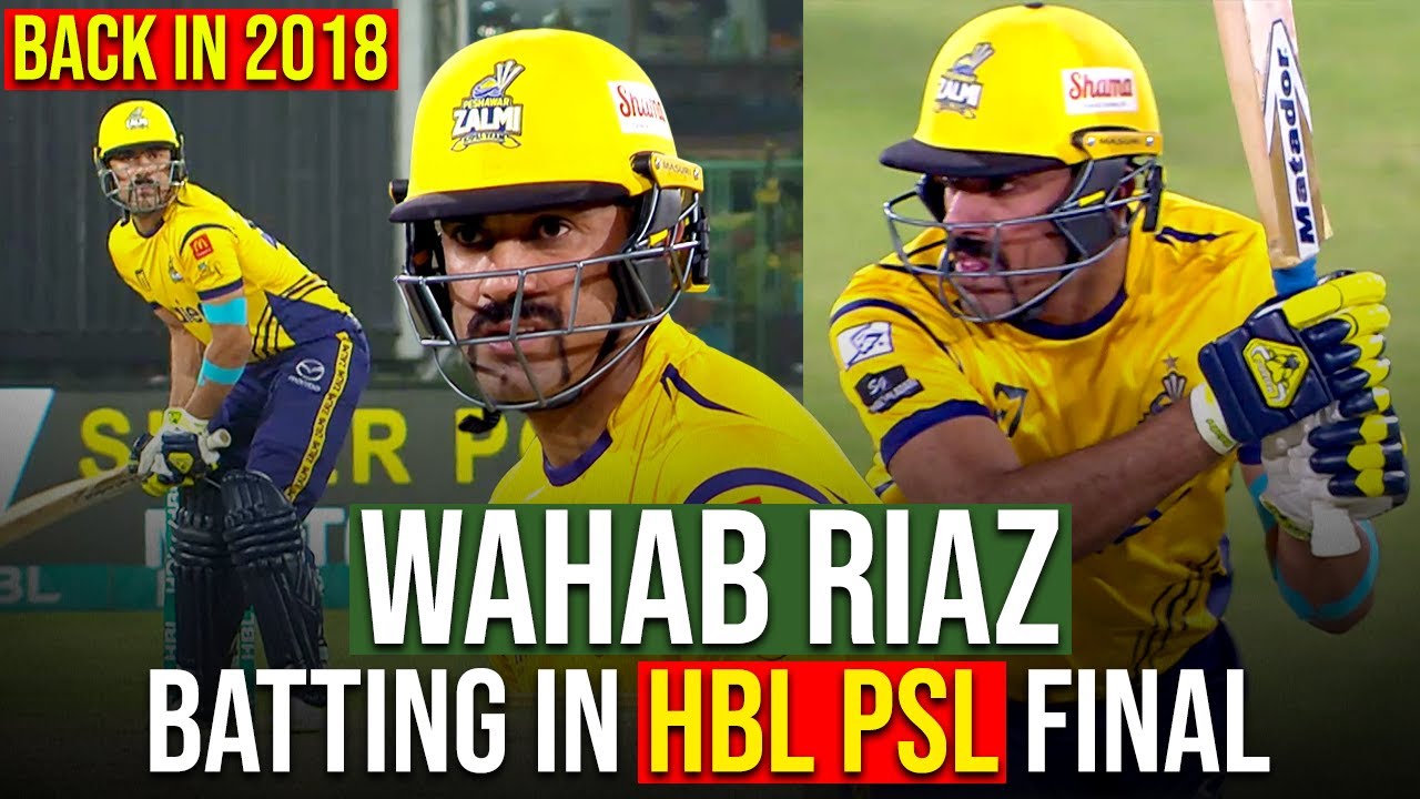 Wahab Riaz 2️⃣8️⃣* Runs in the HBL PSL Final vs Islamabad United (Ball ...