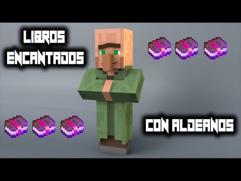 👉COMO CONSEGUIR LIBROS ENCANTADOS CON ALDEANOS 🎮 ENCANTAMIENTOS CON ...