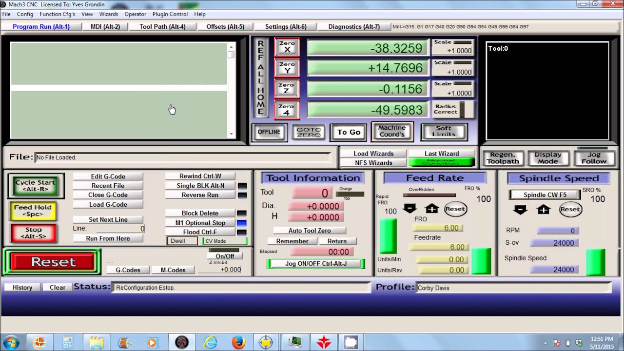 MX3660 Controlling Spindle through Mach3 - YouTube