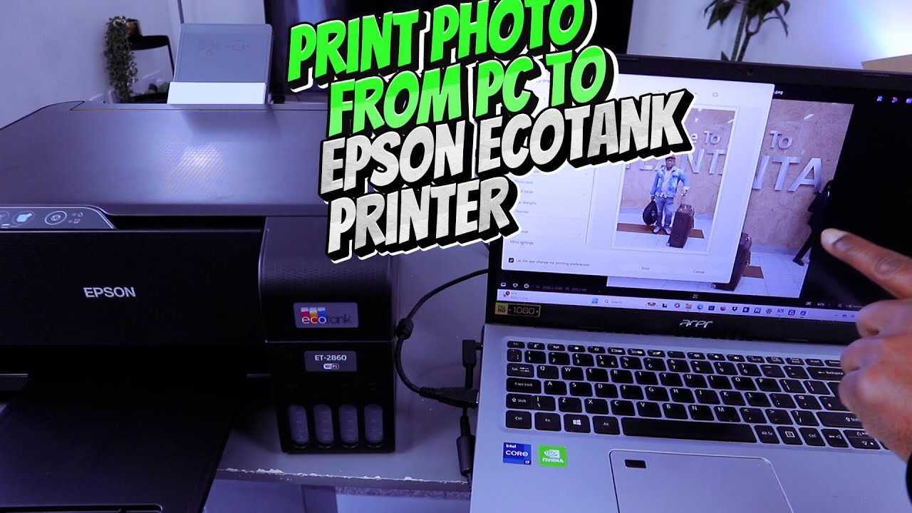 How To Print Photo From PC To Epson EcoTank Printer - YouTube