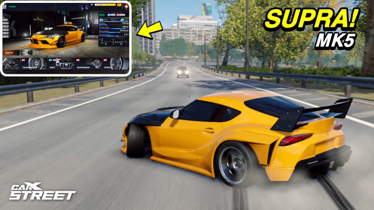 CarX Street Toyota Supra MK5 Drift Gameplay - YouTube