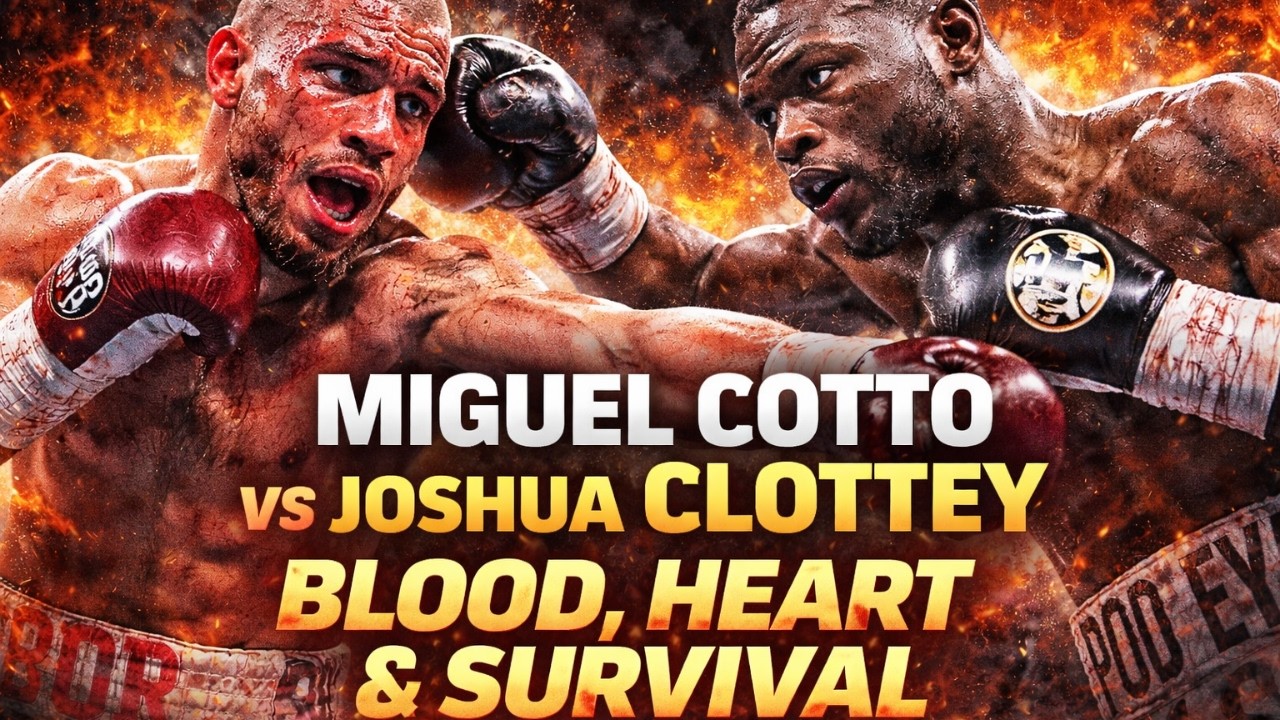 Miguel Cotto vs Joshua Clottey | Blood, Heart & Survival | Full Boxing ...