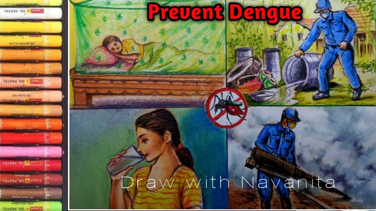 Dengue prevention drawing/Dengue awareness drawing/subject drawing ...