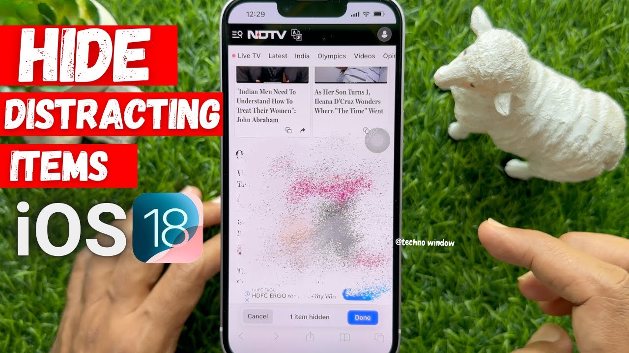 How to Hide Distracting Items from Safari on iPhone iOS 18 - YouTube