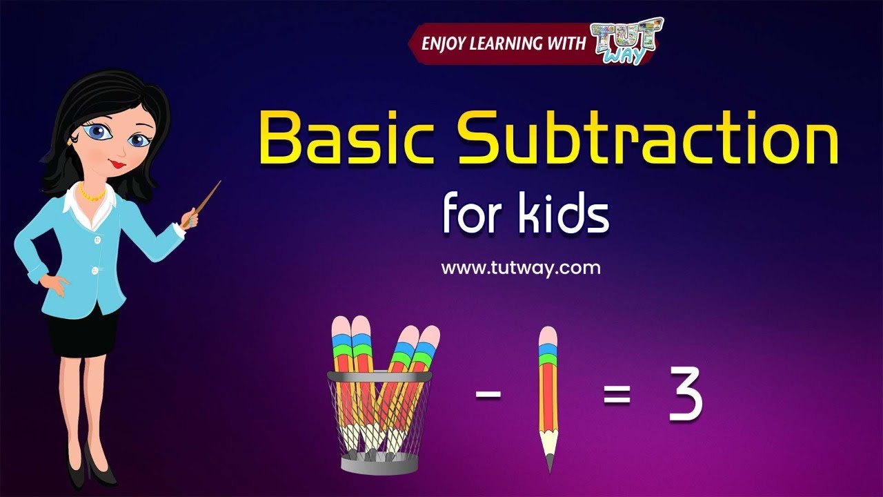Basic Subtraction Subtraction For Kids Learn How To Subtract