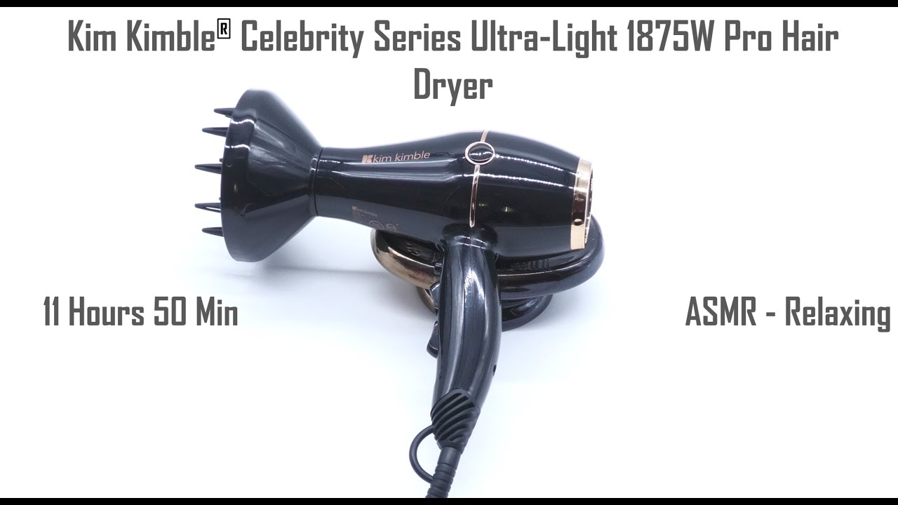 Kim Kimble® Celebrity Series 11 Hrs 50 Min 1875W Pro Hair Dryer ASMR 4K ...