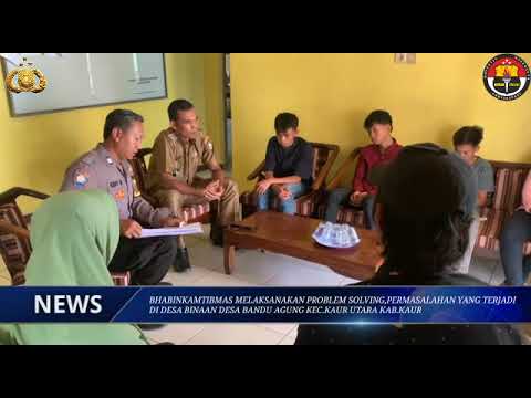 Bhabinkamtibmas Sek Kaur utara Res Kaur Polda Bklu laks. giat Problem Solving thp warga binaannya.