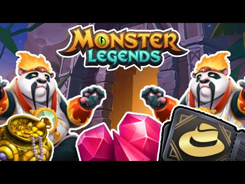 Lucky Double Sensei Pandaken Treasure Cave - Monster Legends - YouTube