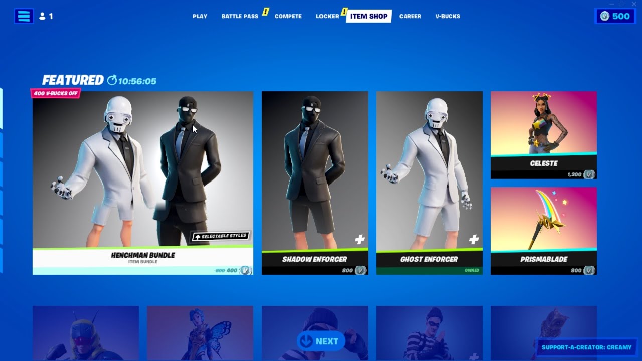 Fortnite Item Shop Ch3 S1, 01/12/2022 - YouTube