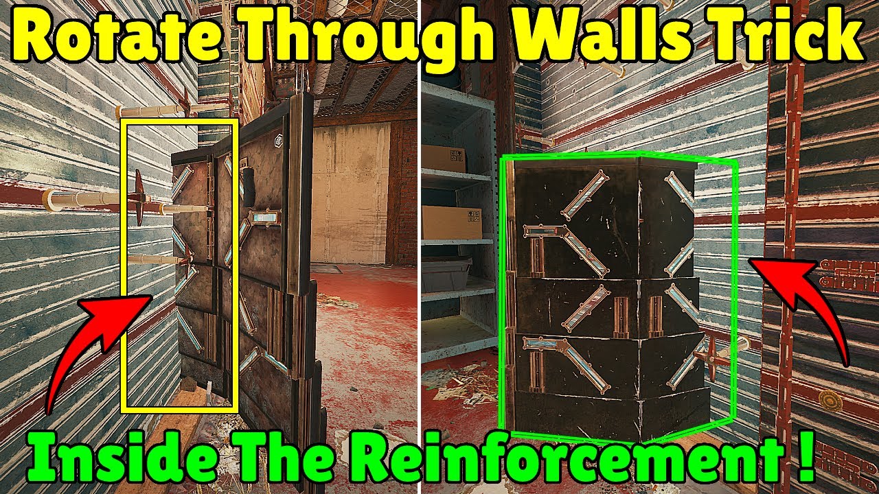 NEW Shield Trick To Rotate Through Reinforced Walls ! - Rainbow Six ...