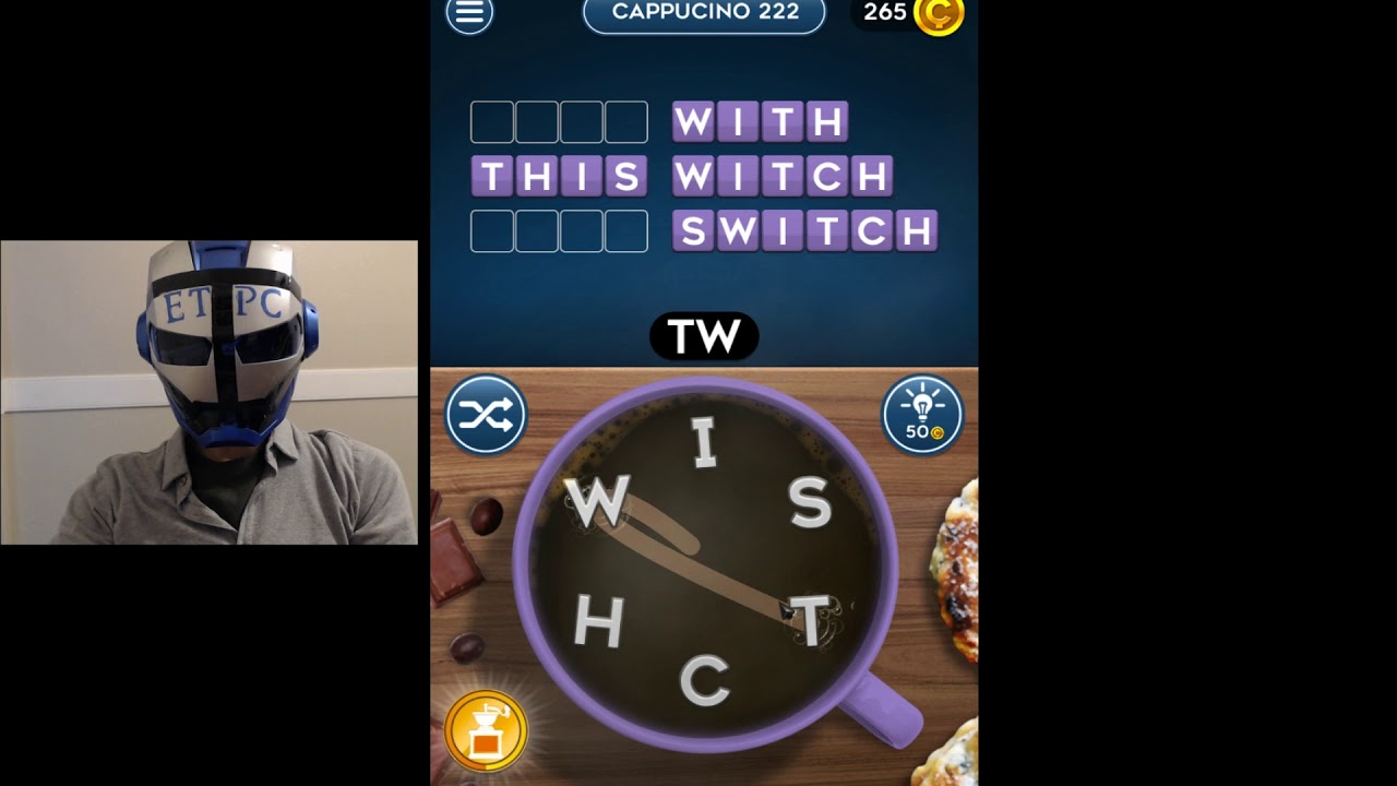 WORD MOCHA CAPPUCINO LEVEL 222 ANSWERS - YouTube