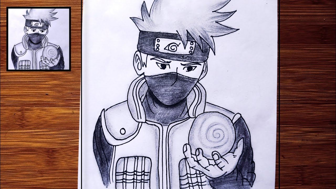 How to Draw Kakashi Using Rasengan | Easy Step-by-Step Anime Tutorial ...