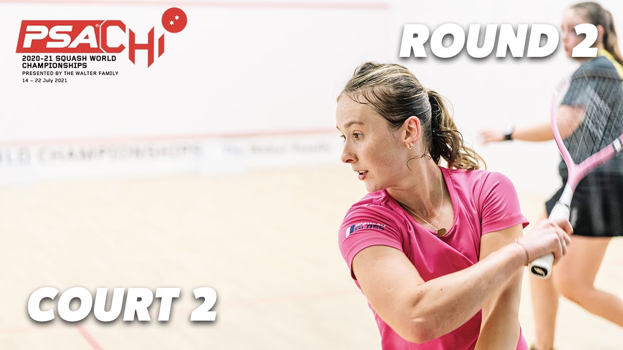Live Squash - PSA World Championships 20/21 - Rd 2 - Court 2 - YouTube