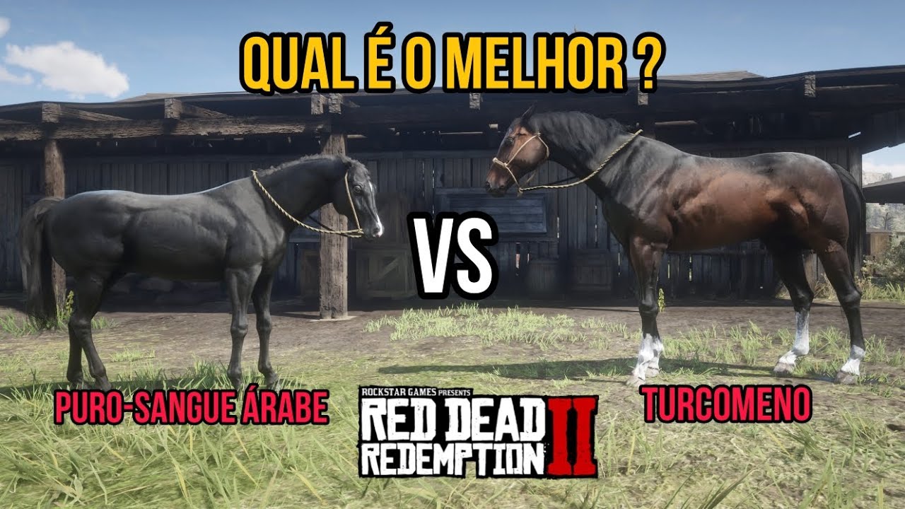 Puro-Sangue Árabe ou Turcomeno qual é o melhor Red Dead Redemption 2 ...