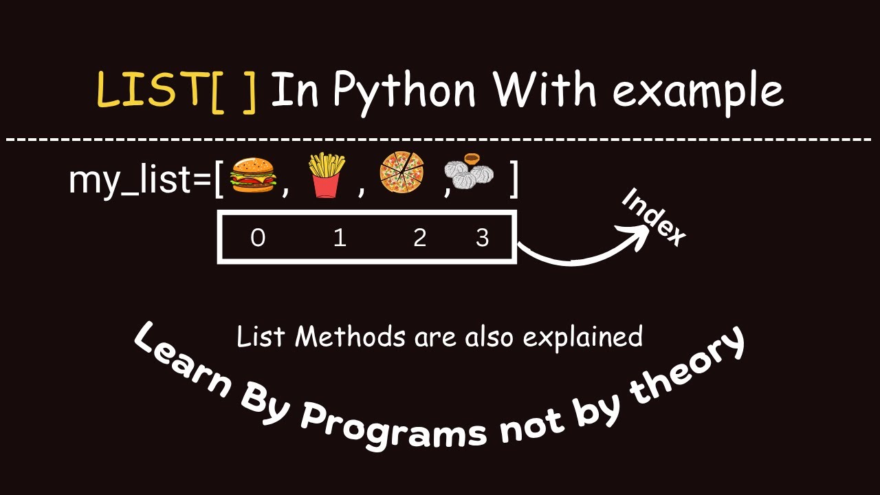 Complete Python Lists Tutorial 🔥 Mastering Lists with Real World ...
