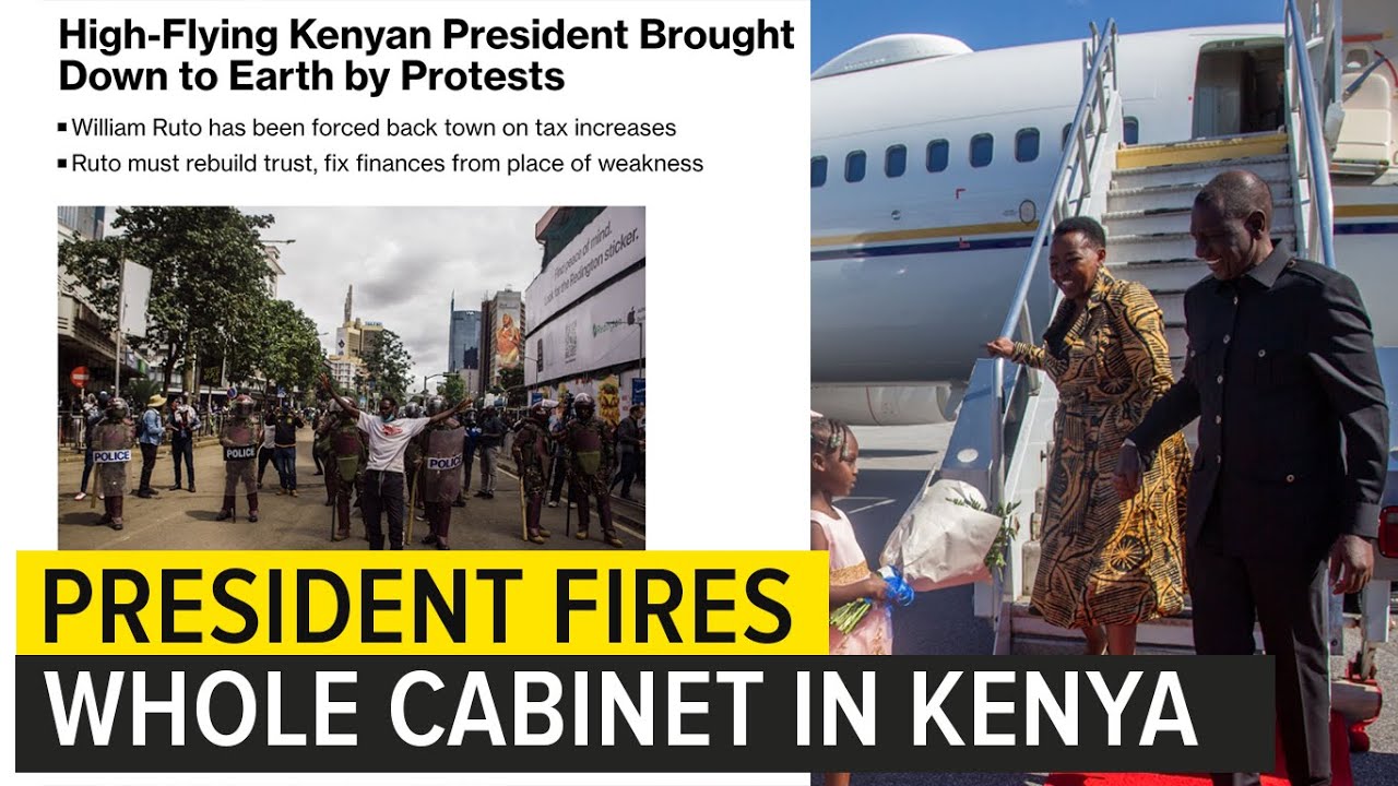High Flying Kenyan President Brought Down to Earth by Protests - YouTube