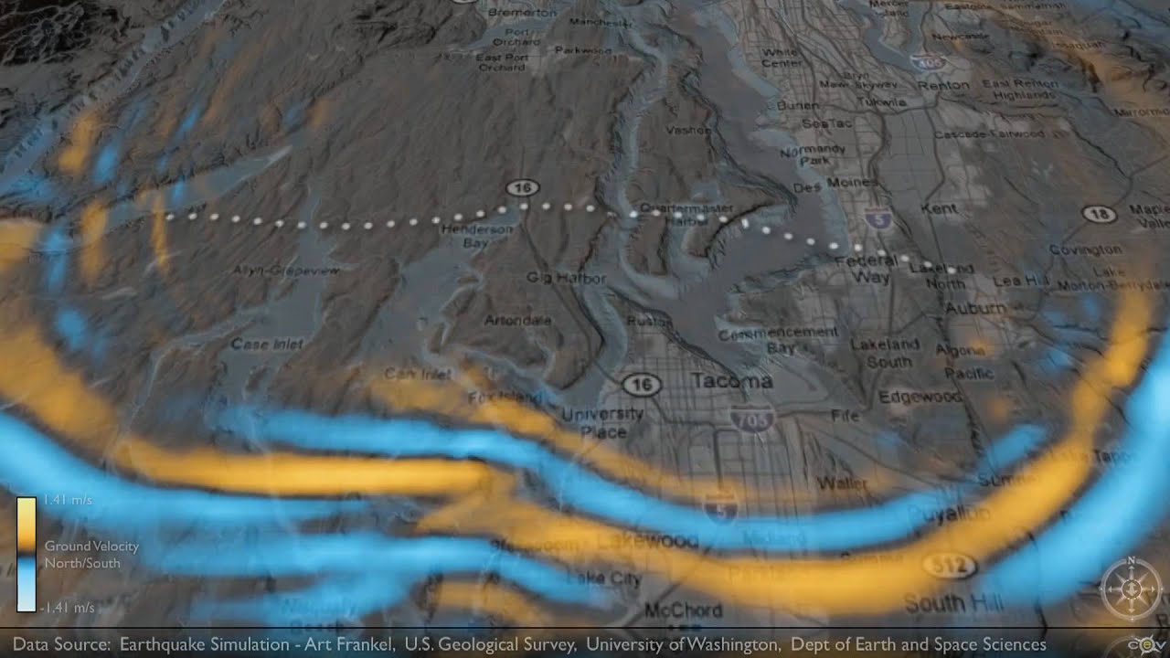 Tacoma Washington Earthquake Fault Event - YouTube