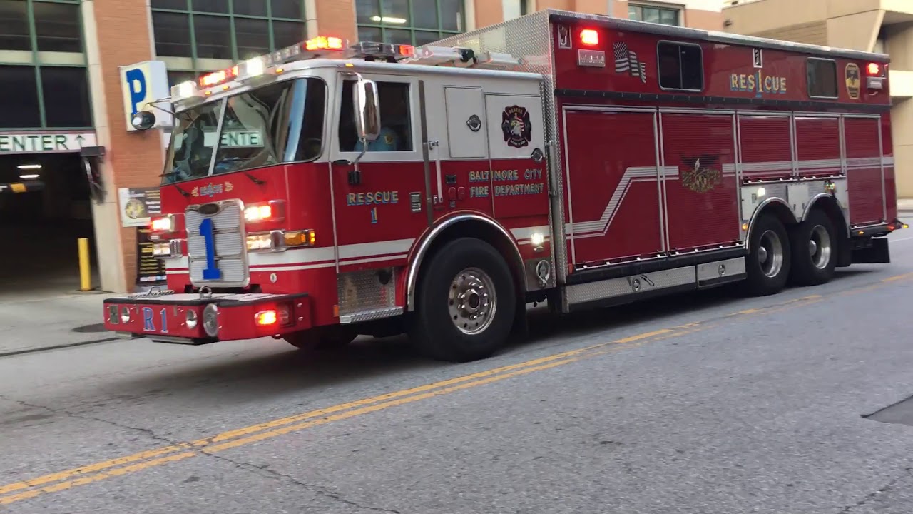 BCFD Rescue 1 responding with Medic 1 - YouTube