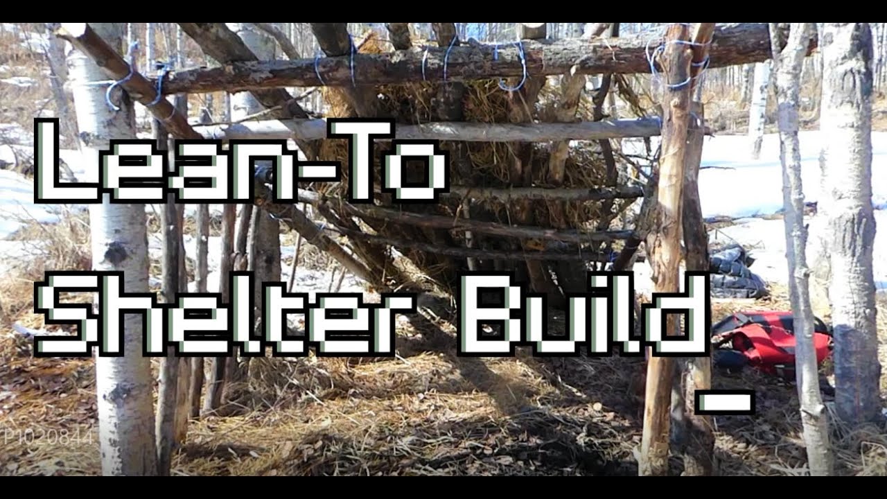 How to Build a Basic Lean-To Survival Shelter - YouTube