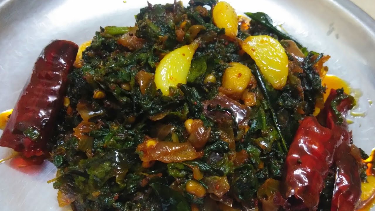 palak fry| spinach fry| palakura fry - YouTube