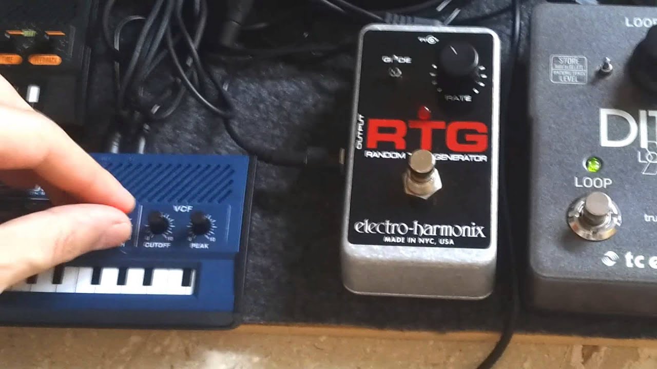 Korg Monotrons, TC Ditto Looper, EHX RTG & Oscilab Android App SHORT ...