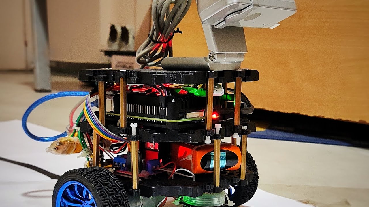 Bumperbot Vision based Line Follower | ROS 2 | OpenCV - YouTube