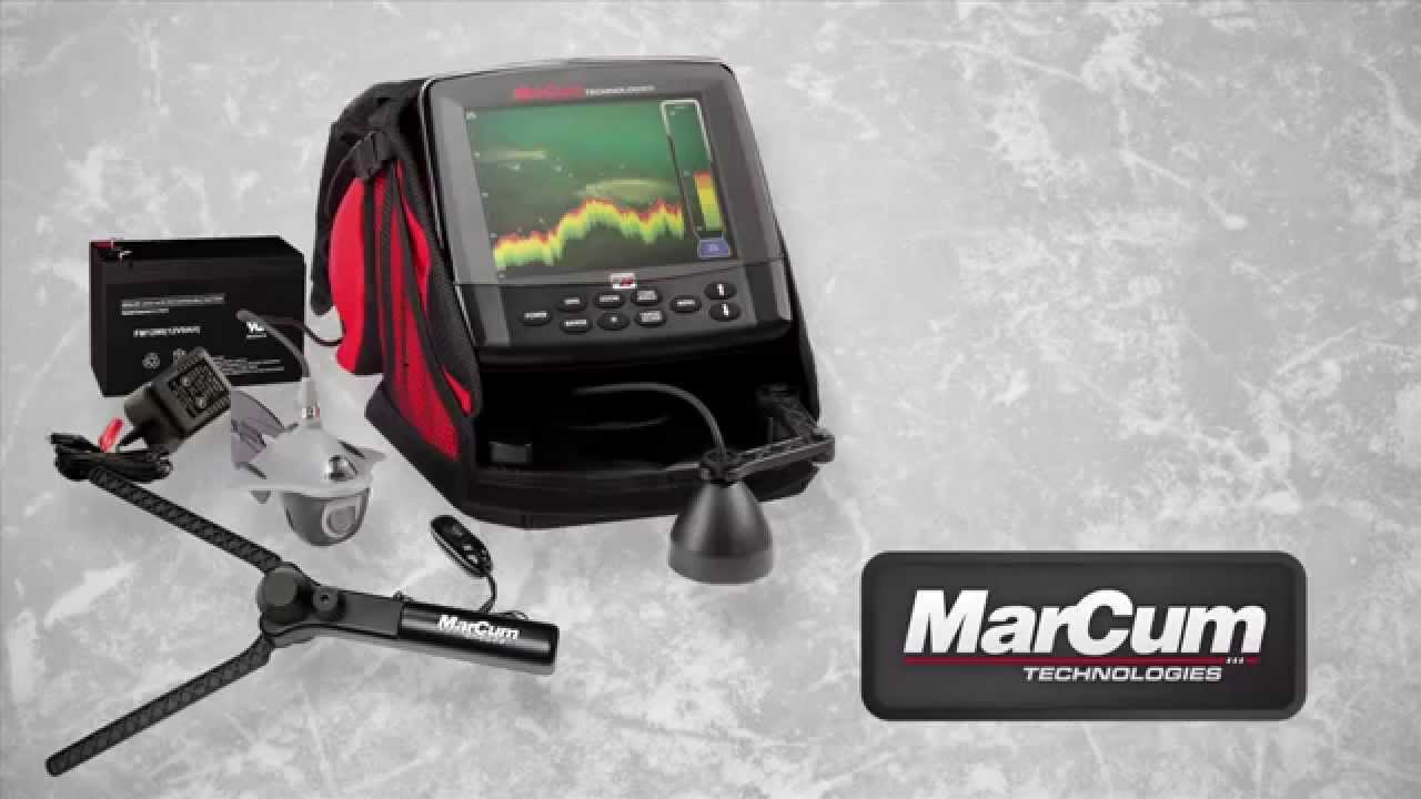 Подводная камера с эхолотом MarCum LX-9+Sonar - YouTube