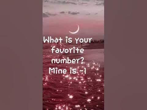 What is your favorite number? 🤔 - YouTube