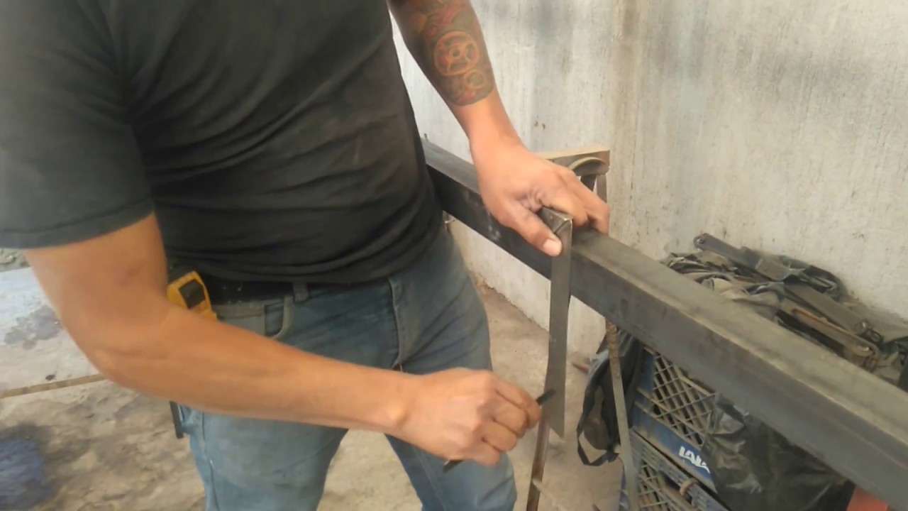 Como doblar lamina con tu propia dobladora 1 - YouTube