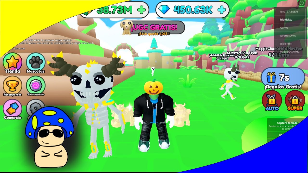 Evoluciono a mis mascotas para que sean mas fuertes || ROBLOX PET ...