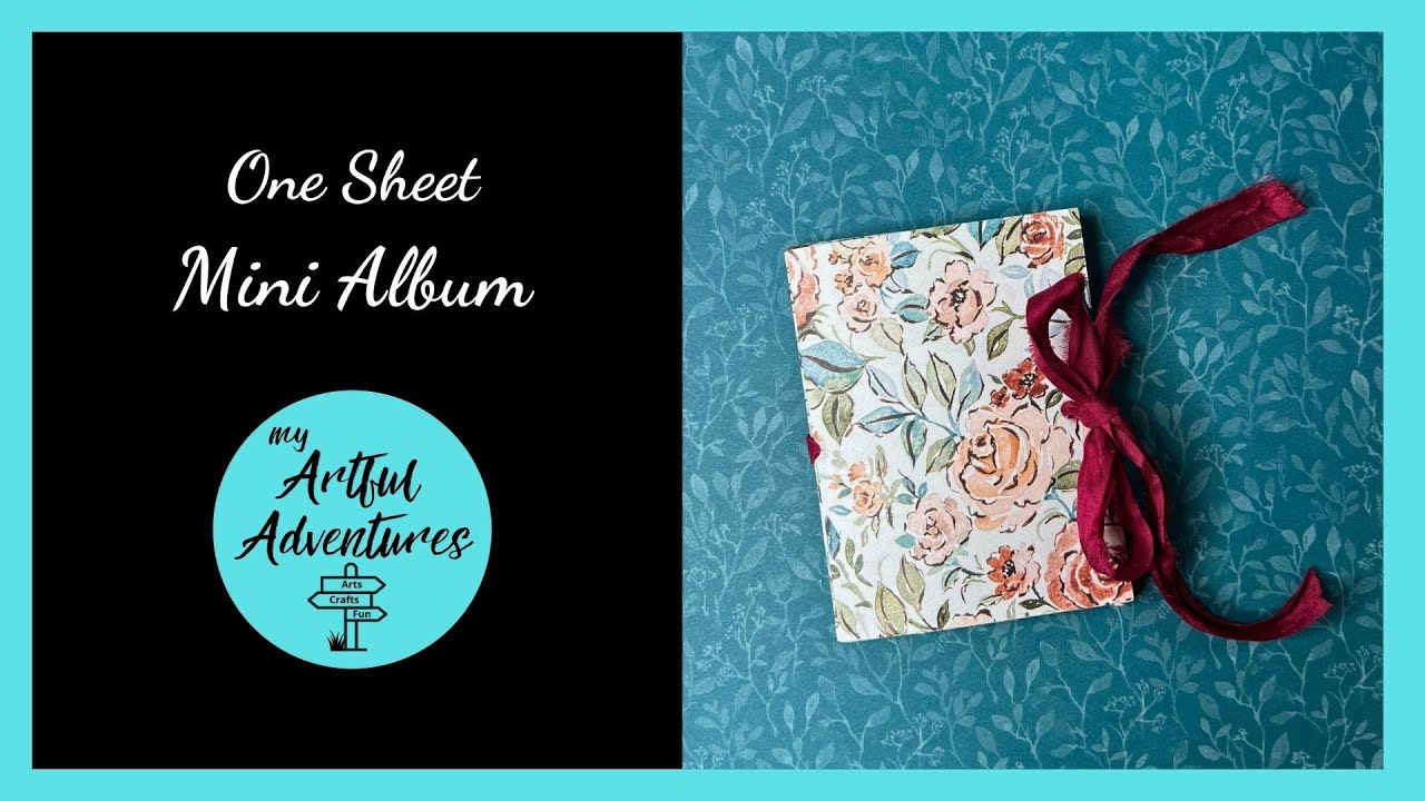 One Sheet Mini Album | Floral Charm Paper Pack - YouTube